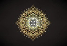 Fototapeta - Mandala bohatství (245x170 cm)