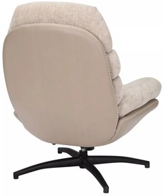 Otočné designové lounge křeslo GISELLE béžové