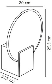 Nordlux - LED Stmívatelné koupelnové nástěnné svítidlo HESTER LED/9,5W/230V IP44