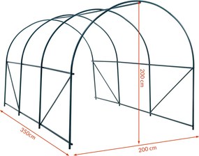 Deuba Fóliovník 350x200x200 cm