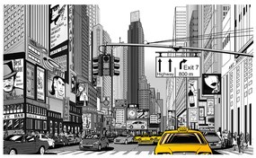 Fototapeta - Žluté taxíky v New Yorku 450x270 + zdarma lepidlo