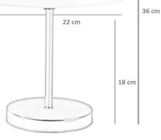 Stolní lampa 1xE27/60W/230V modrá/měděná