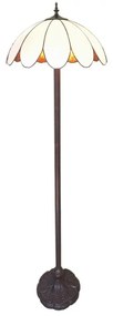 Stojací Tiffany lampa Stefanie – 46x166 cm