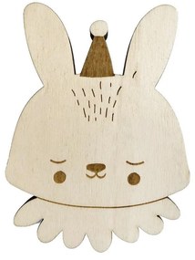 EEF lillemor Dětský dřevěný věšák Circus Bunny, přírodní barva, dřevo, kov