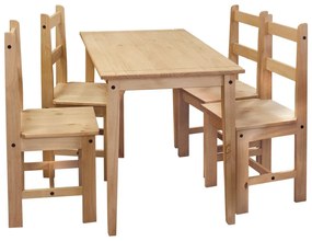 Idea IDEA Stůl + 4 židle CORONA 2 vosk 161611