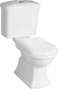 Sapho Kerasan Retro - WC kombi, zadní odpad, bílá/chrom WCSET02-RETRO-ZO