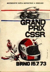 Plechová cedule Grand Prix 1973 Velikost: A5 (20 x 15 cm)