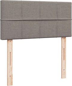 Box spring postel s matrací taupe 90x190 cm textil 3285747