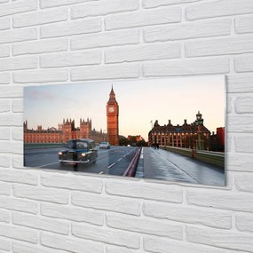 akrylový obraz Sky městské auta ulice 120x60 cm