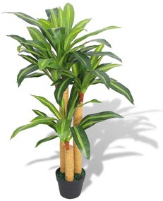 Umělá rostlina dracéna s květináčem 100 cm zelená - Default Title