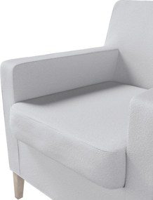 Potah na křeslo IKEA Karlstad barva bílá látka pletený vzor