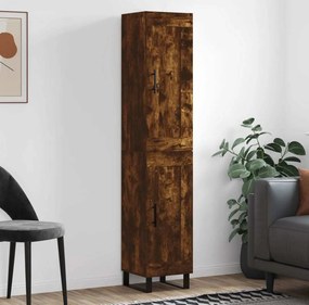 vidaXL Skříň highboard 34,5 x 34 x 180 cm kompozitní dřevo [3200475] Barva: kouřový dub