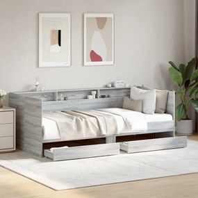 Válenda se zásuvkami bez matrace dub sonoma 90 x 190 cm 3280858