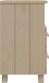 Noční stolky HAMAR 2 ks medově hnědé 40x35x62 cm masivní dřevo 340416