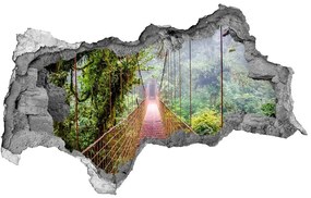 Wallmuralia Nálepka fototapeta 3D na zeď Most v pralese 95x73 cm