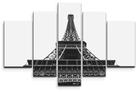 Sablio Obraz - 5-dílný Eiffel Tower 4 - 125x90 cm