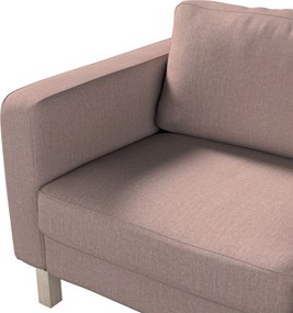 Potah na pohovku IKEA  Karlstad 2-místná, nerozkládací, krátký barva růžová látka pletený vzor