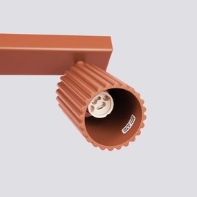 Sollux Lighting Stropní svítidlo KARBON 4L červený okr