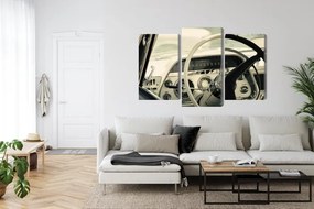 Vícedílný obraz Interiér Klasického Amerického Auta Nedostatek Nedostatek Plátno Canvas 60x40