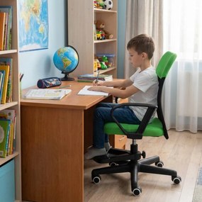 Dětská židle Neoseat MONKEY s podnoží — látka, černá / zelená