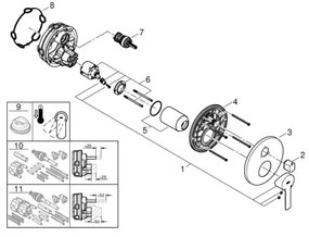 GROHE 24095001 - Baterie LINEARE lesklý chrom