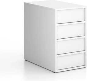 Kancelářský přístavný kontejner FRAME, 428 x 763 x 721 mm, bílá