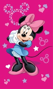Jerry Fabrics Dětská osuška 30x50 Minnie růžová dětská bavlněná JF24