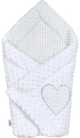 Luxusní Zavinovačka z Minky New Baby bílá 73x73 cm Barva: Bílá