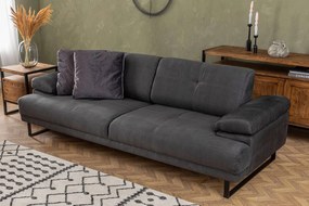Designová 3-místná sedačka Vatusia 239 cm antracitová
