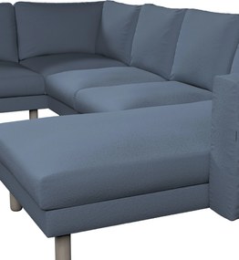 Potah na pohovku IKEA Norsborg rohová, 5-místná se šezlongem barva modrá látka pletený vzor