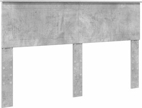 Rám postele Betonově šedá 150 x 200 cm Masivní borové dřevo 3410585