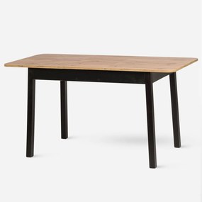 Stima Jídelní stůl KONY 110x70 + 35 cm dub wotan černá