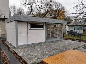 Zahradní domek Urban 4x7, terasa, 20mm