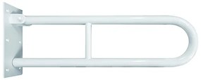 Bemeta Design HELP: Madlo, 900 mm, ve tvaru U, sklopné, bez krytky, bílá - 301102904