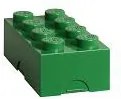 Lego Box na svačinu 100 x 200 x 75 mm Červená