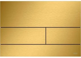 Tece Square II Kovové ovládací tlačíko, kartáčovaná optická zlatá 924084