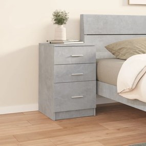 Noční stolek betonově šedý 40 x 40 x 63 cm kompozitní dřevo - Default Title