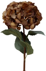 Chic Antique Dekorativní umělá květina Hydrangeas Mocca 80 cm, béžová barva, hnědá barva, plast, textil