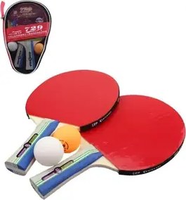 MaDe 18915 - Sestava pingpong rakety, 2 míčky