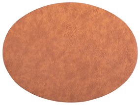 Oranžovohnědé prostírání z imitace kůže ZicZac Troja, 33 x 45 cm