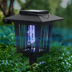 Bluegarden Bluegarden, LED solární lampa proti hmyzu 15x15x27 cm J-22, černá, OGR-02107
