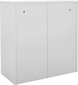 Uzamykatelné skříně 5 ks světle šedé a červené 90x45x92,5 cm 3095245