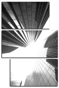 Obraz na plátně - Pohled na mrakodrap - obdélník 7252QD (105x70 cm)