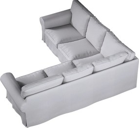 Potah na pohovku IKEA  Ektorp rohová barva šedá látka pletený vzor