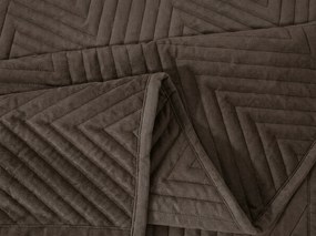 Sametový přehoz na postel ARROW VELVET, tmavě hnědý Rozměr: 170 x 210 cm