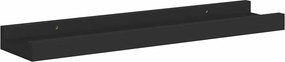 Poličky na zarámované obrázky 2 ks černé 40 x 9 x 3 cm MDF 323931