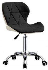 Bestent Kancelářská židle kožená White - Black