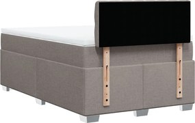Box spring postel s matrací taupe 120x200 cm textil 3285866