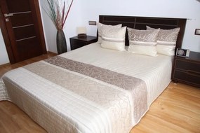 Béžové přehozy přes postel se vzorem Šířka: 170 cm | Délka: 210 cm
