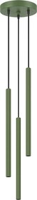 Sollux Lighting Závěsné svítidlo ARCHE 3P olivově zelené